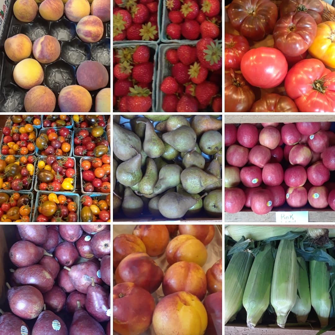 Farmstand with Local organic food from Bainbridge available at Bay Hay